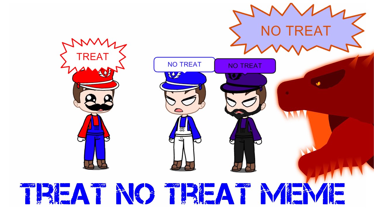 Treat no treat meme - YouTube