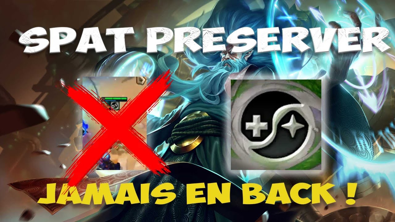 Ne met jamais la spat preserver sur une unité en backlane sur TFT ...