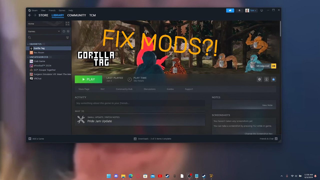 How to fix your mods in Gorilla Tag in under 4 minutes or less. - YouTube