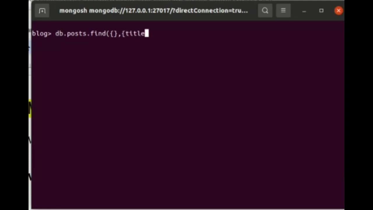 specify 0 and 1 in same mongo dB query - YouTube