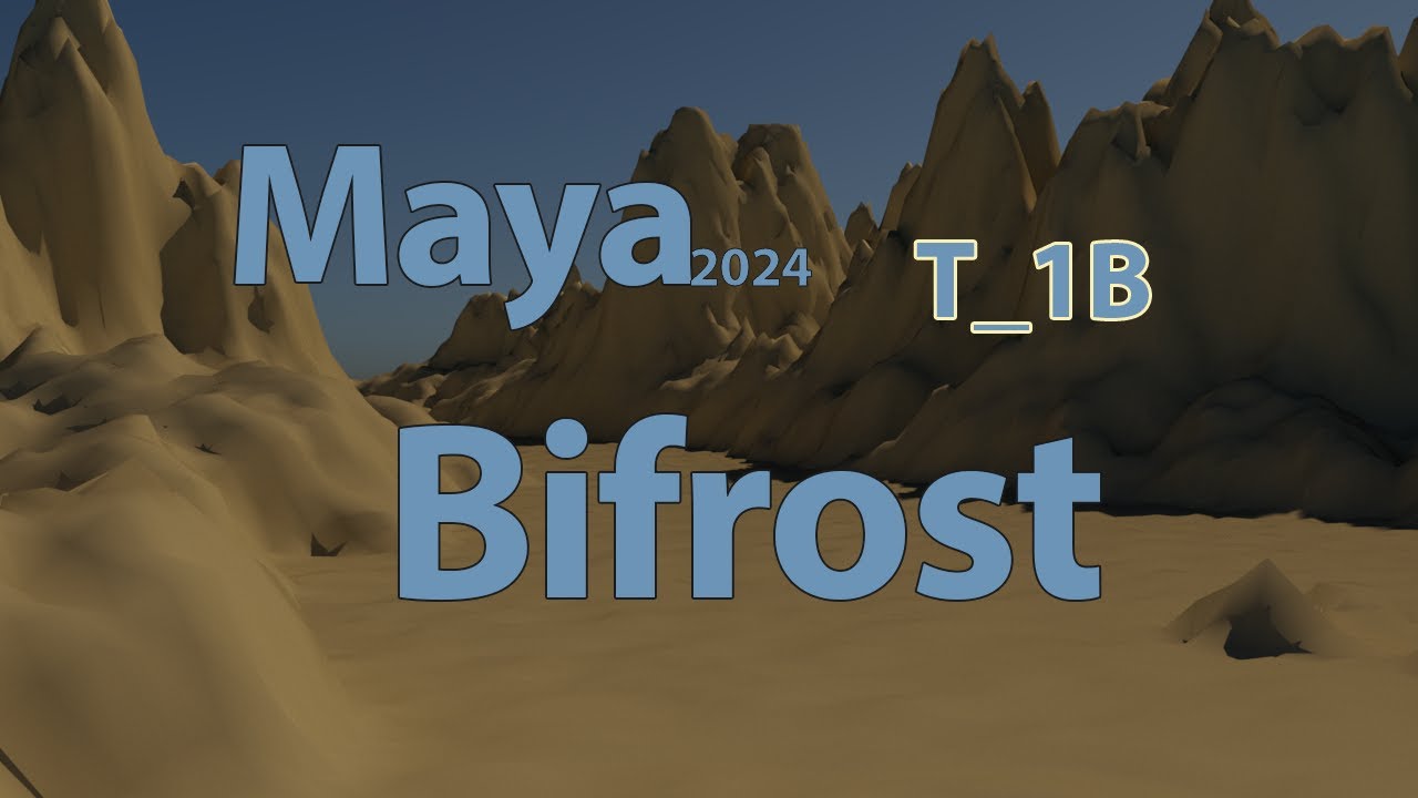 Como crear Impresionantes terrenos en Bifrost T_1B en Autodesk maya ...