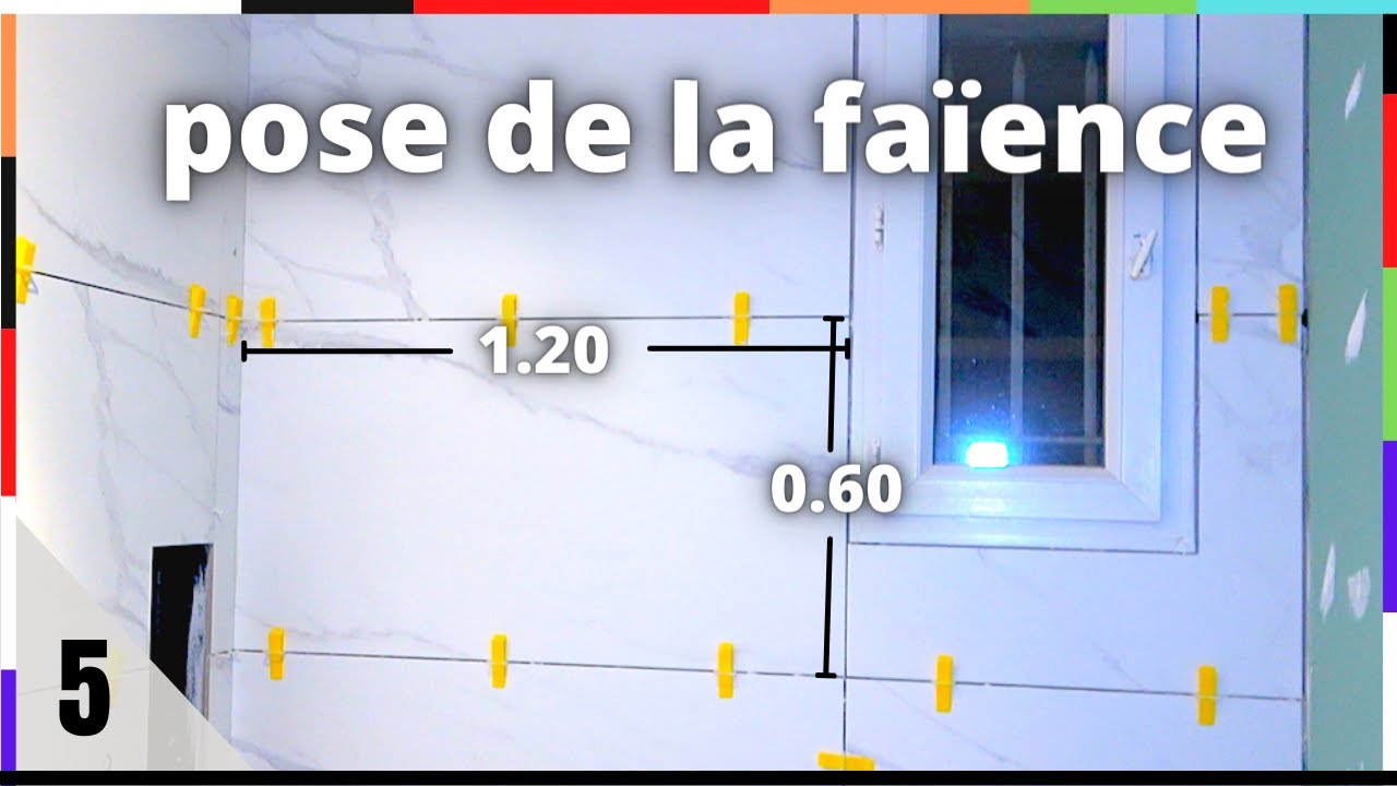 Pose des faïences GRAND FORMAT - YouTube