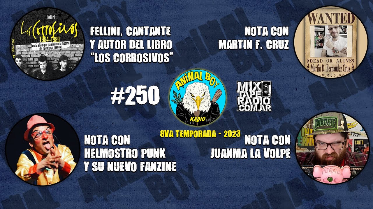 Nota con Juanma La Volpe / Martin F. Cruz / Helmostro Punk / Corrosivos ...