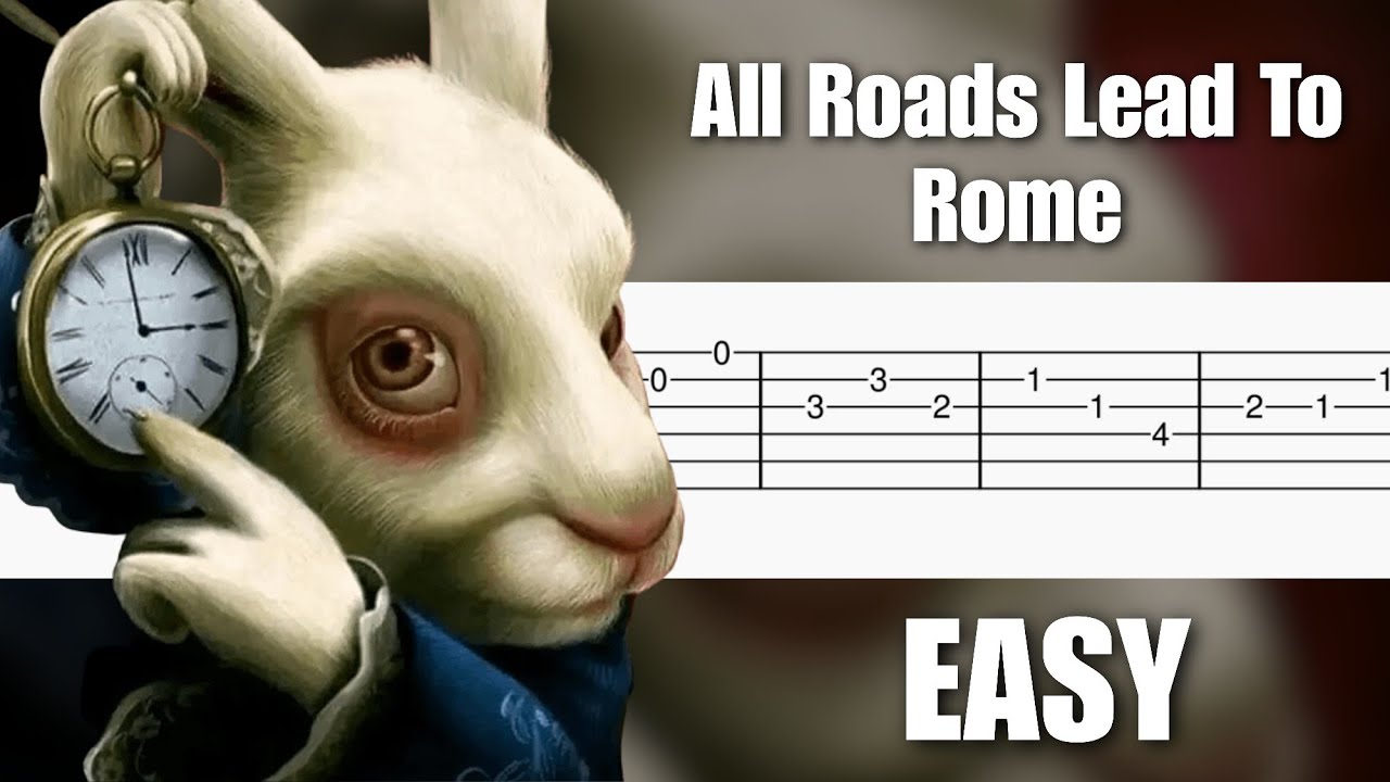 All Roads Lead To Rome MEME - EASY Guitar Tab Tutorial - YouTube