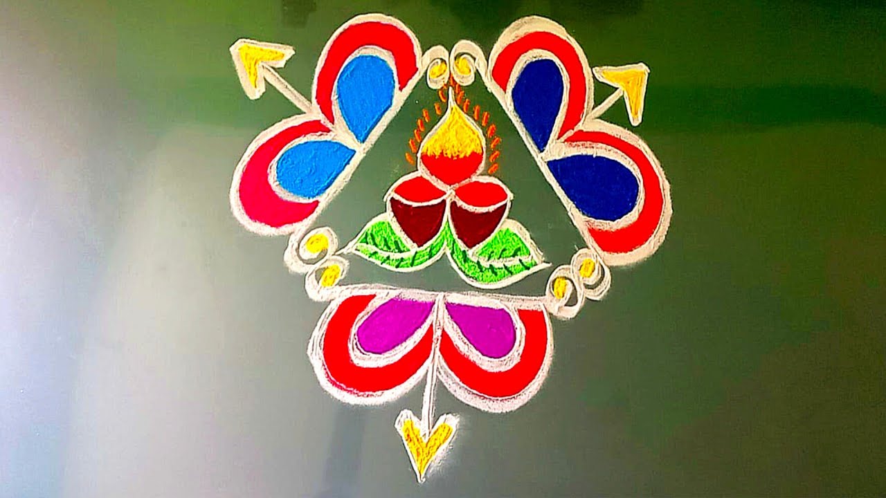 Ram Navami Special rangoli | Daily Rangoli | muggulu | kolam | Simple ...