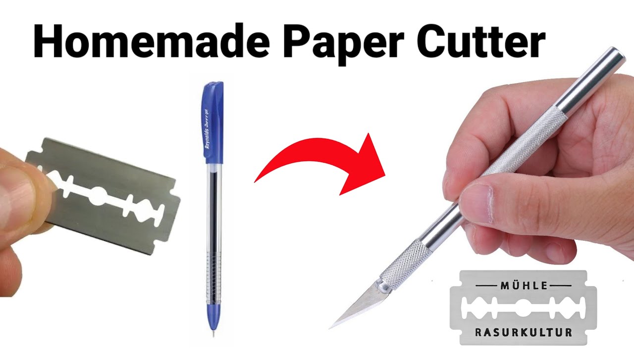 How to make Knife/How to make Paper Cutter/Homemade Cutter/DIY handmade ...