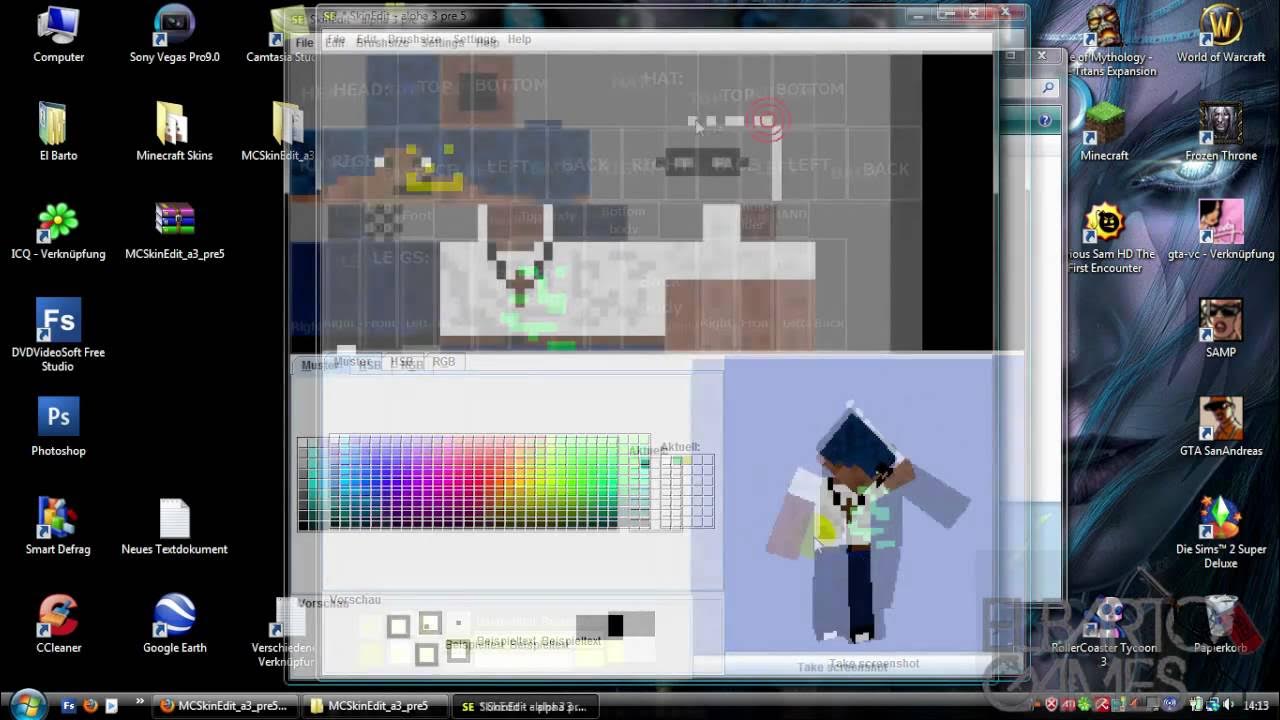 Minecraft Tutorial: How to change your Character-Skin for FREE! - YouTube