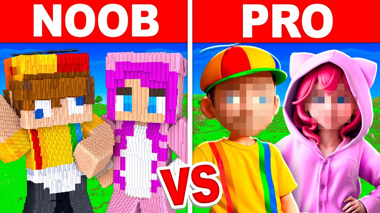 REAL JOHNNY & DAISY Build Battle In Minecraft - NOOB VS PRO CHALLENGE ...