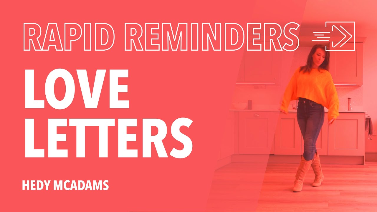 'Love Letters' Line Dance Rapid Reminder - YouTube