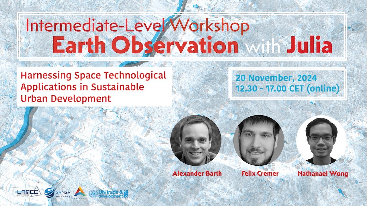 Intermediate-Level Workshop on Earth Observation with Julia - YouTube
