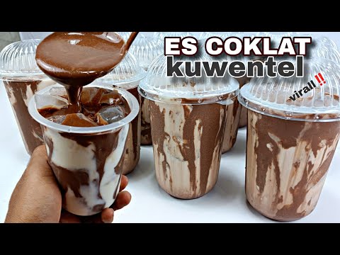 BONGKAR RESEP ES COKLAT KUWENTEL ‼️ TERNYATA MUDAH BANGET CARA BUAT'NYA