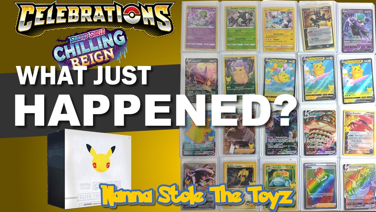 1 in 2 Packs HIT! RECORD Pull Rate! Celebrations Chilling Reign POKEMON ...