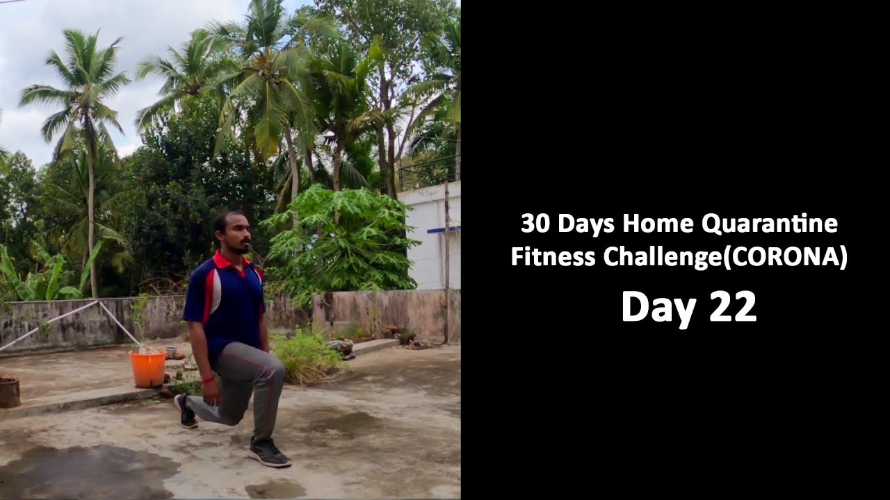 30 Days Home Quarantine Fitness Challenge(CORONA) | Day 22 - YouTube