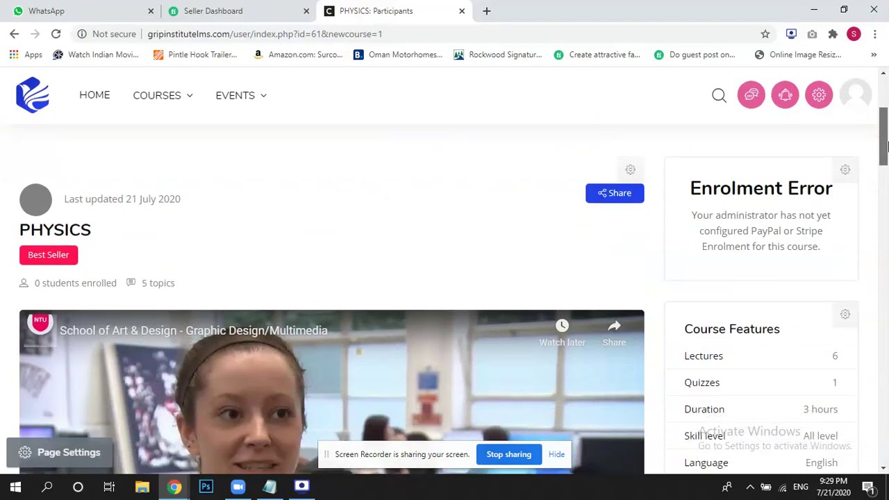 How to Add A Category and course in Moodle Edumy - YouTube