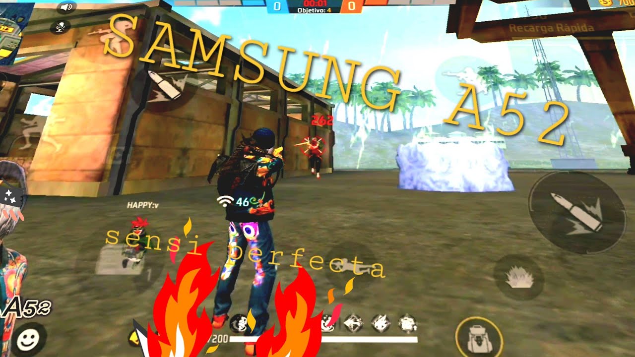 FREE FIRE SENSI PARA EL SAMSUNG A52 FREE FIRE - YouTube