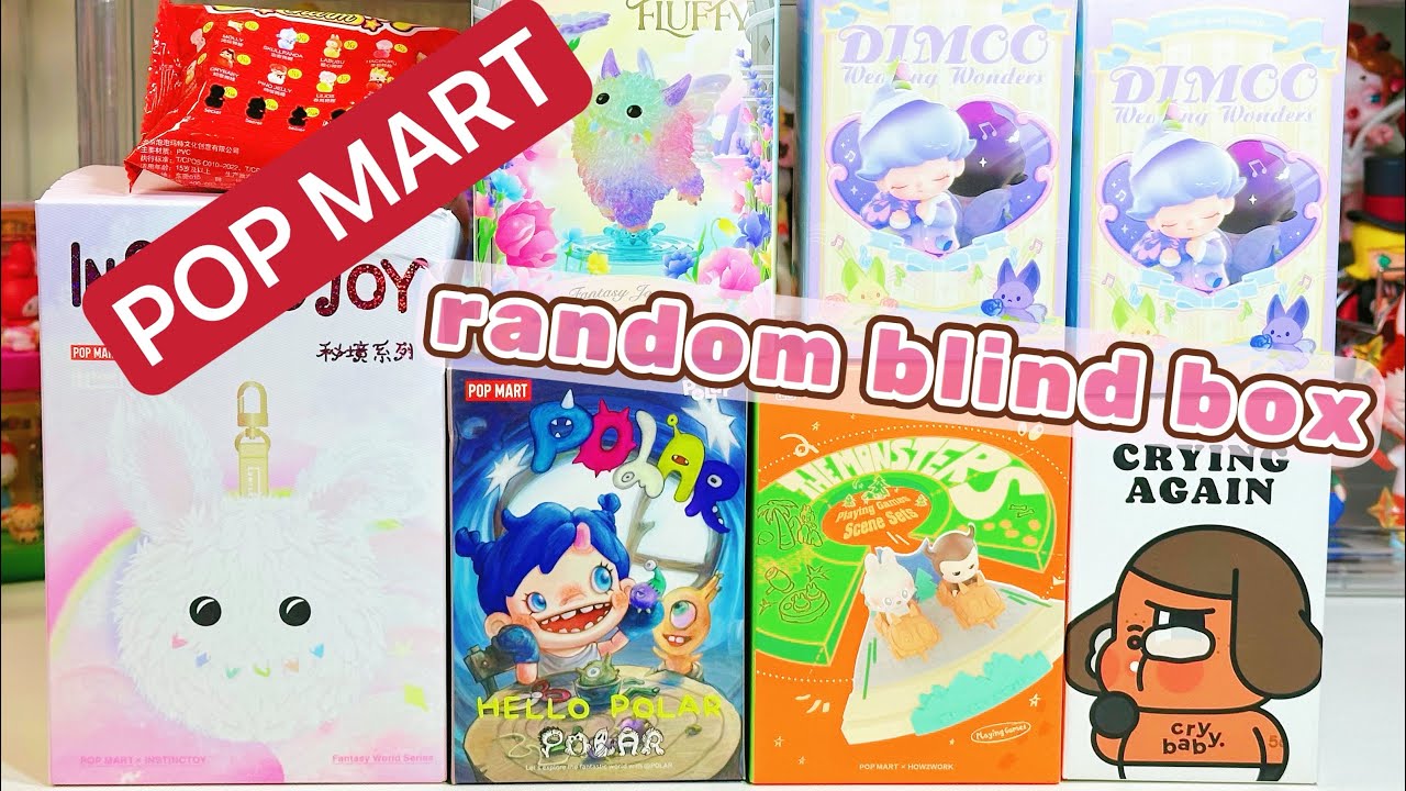 Random blind box POP MART | Dimoo | Labubu | Crybaby | instinctoy and ...
