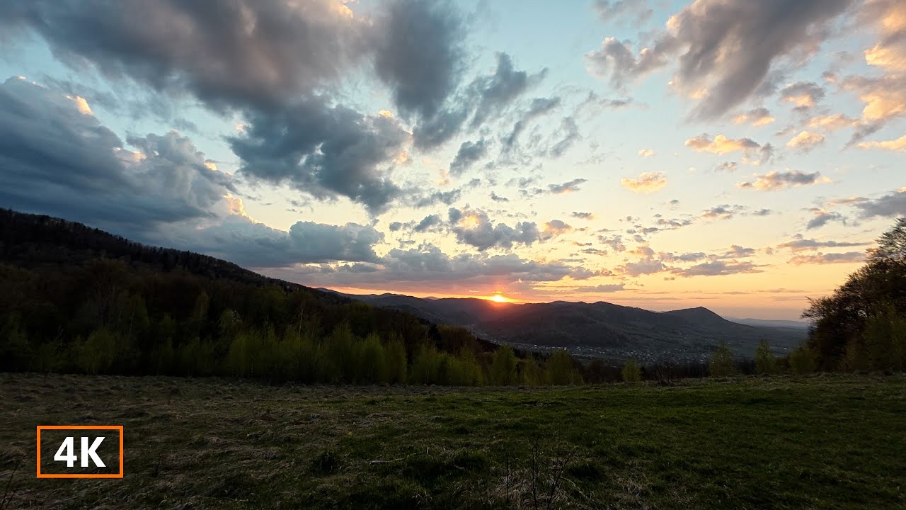 Calm Sunset in Mountains (no loop) – Authentic Nature Sounds and GENTLE ...
