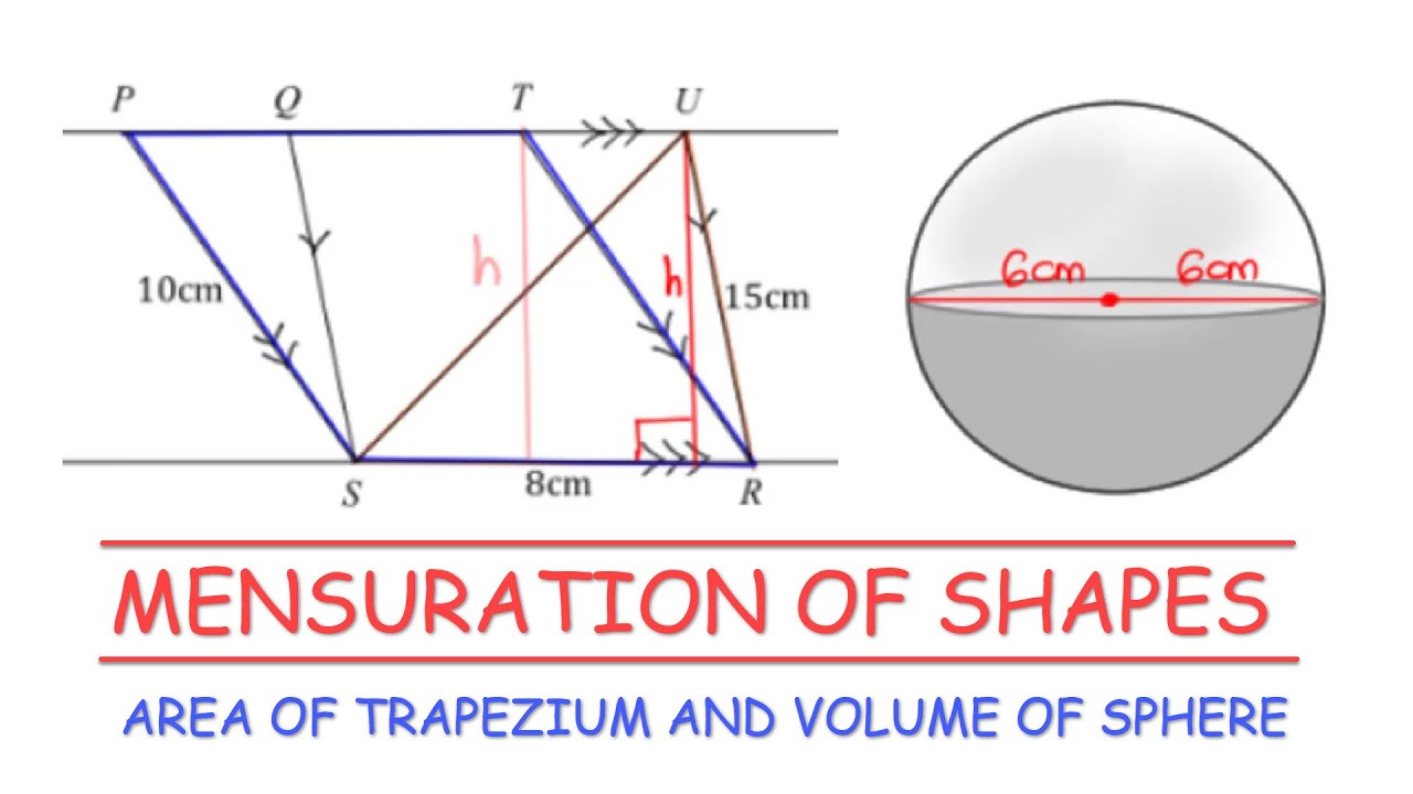 MENSURATION OF SHAPES: TRAPEZIUM, POLYGON, SPHERE - WAEC WASSCE 2020 ...