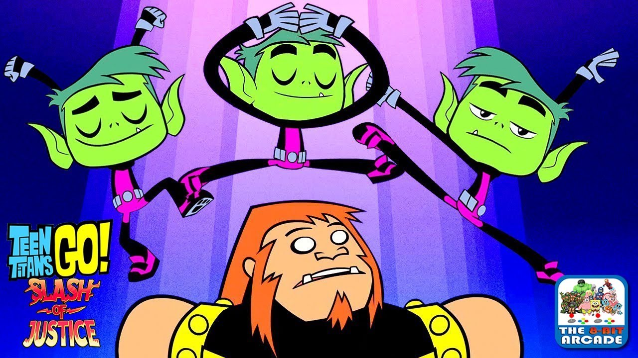 Teen Titans Go: Slash of Justice - Beast Boy dances around Mammoth ...