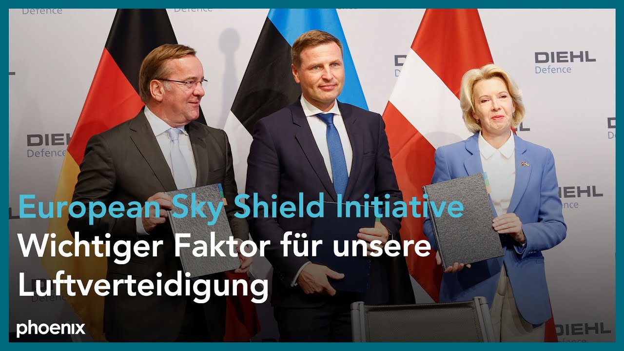 Boris Pistorius zur European Sky Shield Initiative - YouTube