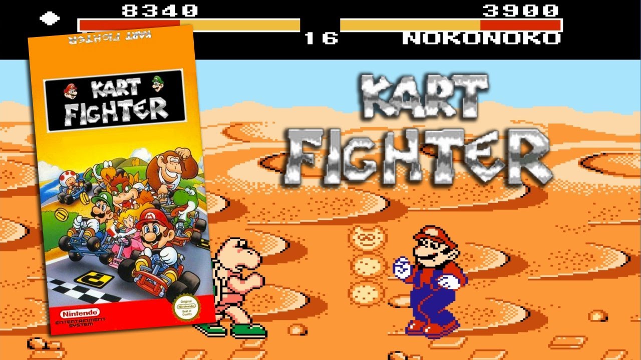Kart Fighter (1994/95) (NES) - Bootleg - JOGO DE LUTA DO MARIO - YouTube