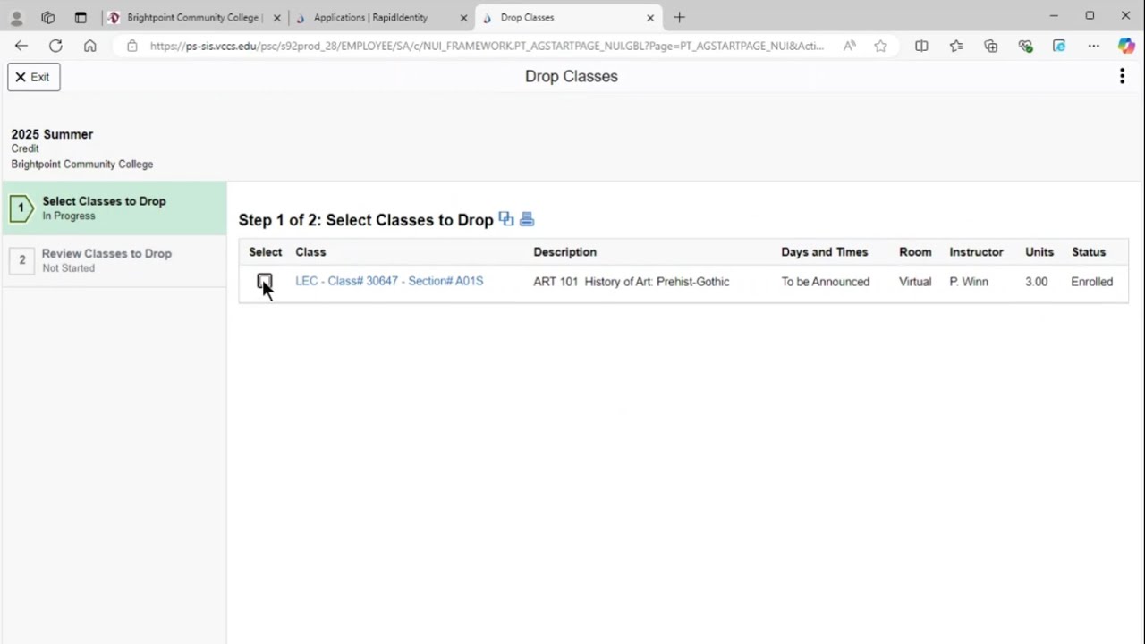 How-To: Drop and Swap Classes in SIS - YouTube
