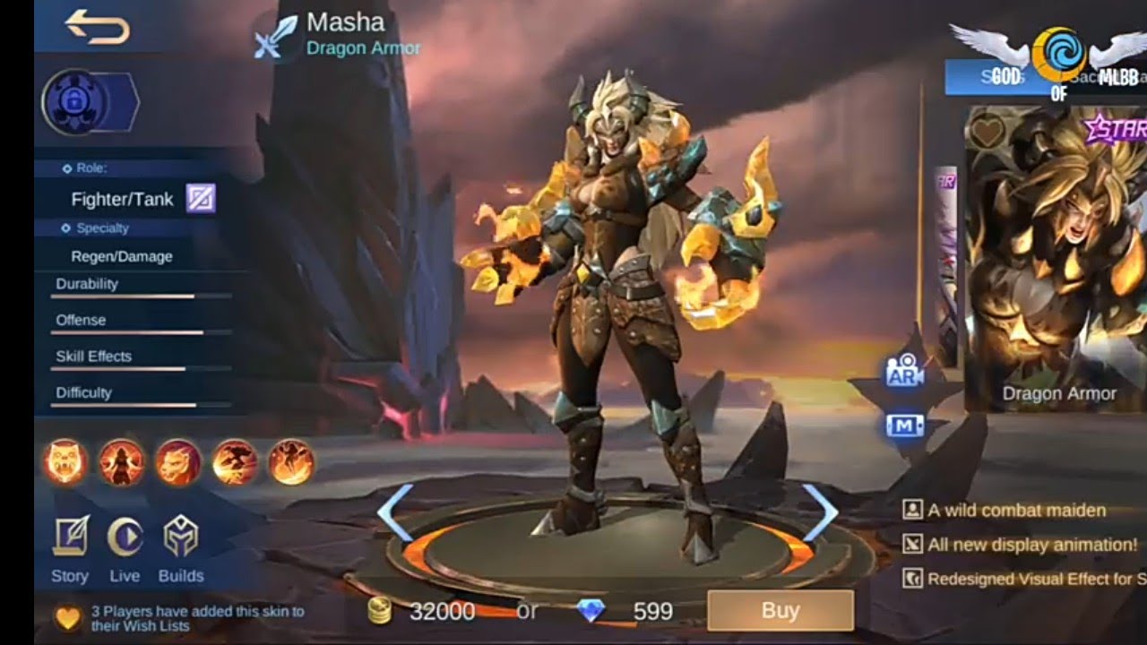Dragon Armor - Masha Upcoming Skin | MLBB - YouTube