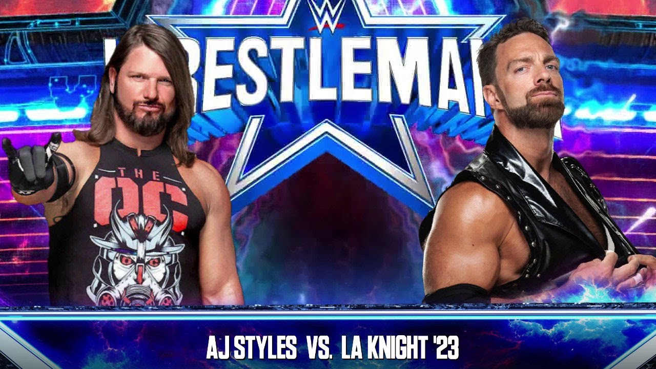 AJ Styles Vs LA Knight | WrestleMania 40 Night One WWE 2K24 Gameplay ...