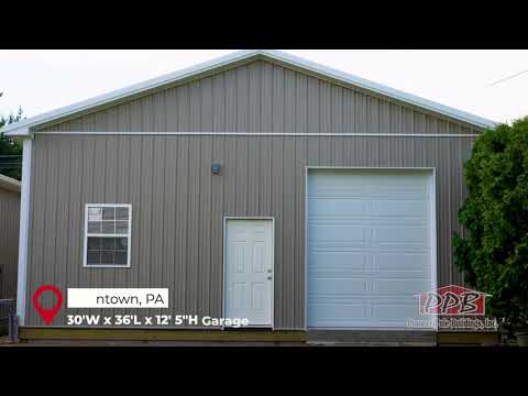 30'W x 36'Lx 12' 5"H Garage - YouTube