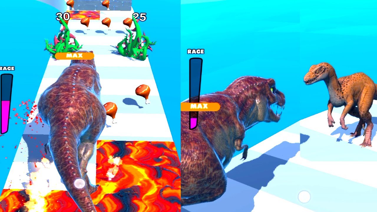 Dino Run 3D🍖🍗🥚🦖🦕All Levels Gameplay Trailer Android, iOS New Game - YouTube