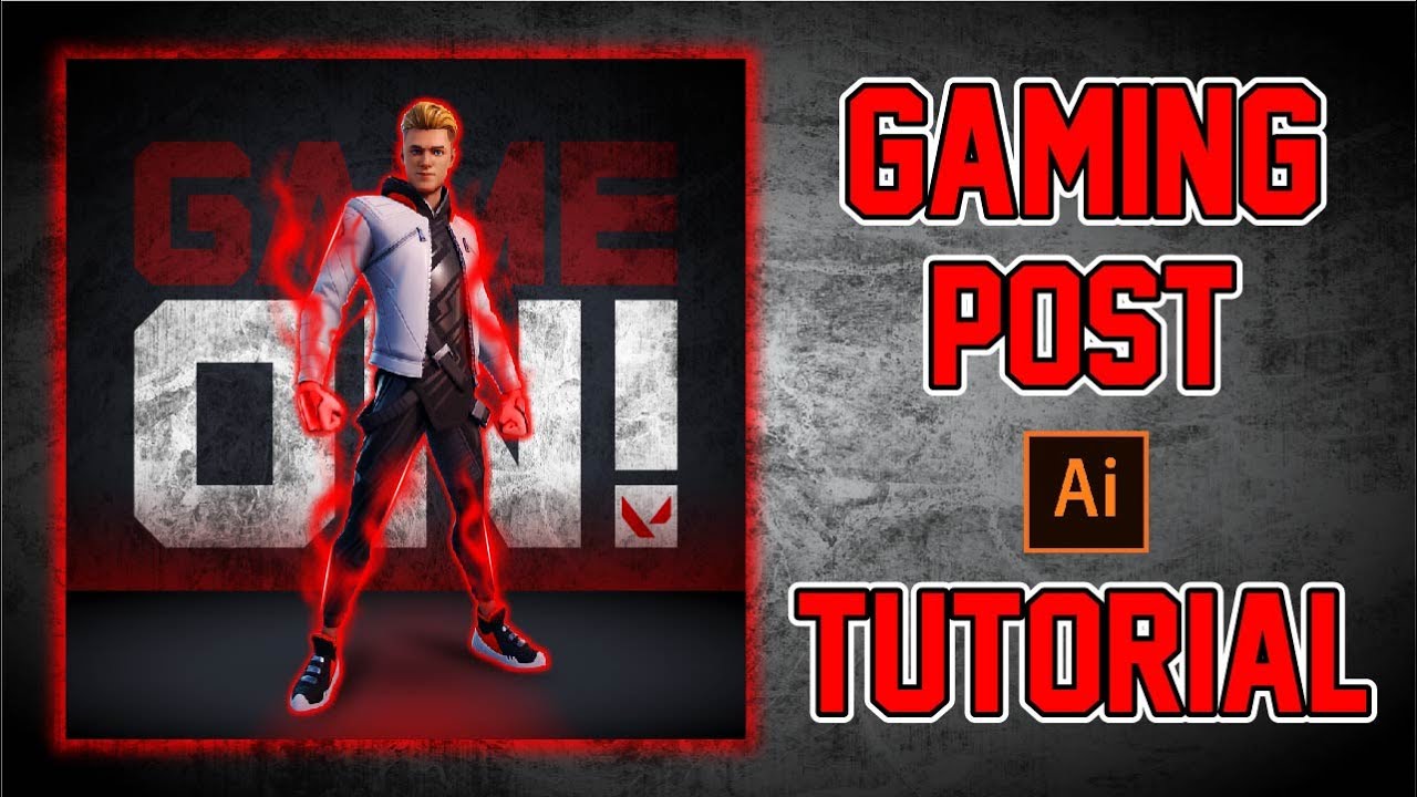 Gaming Post Design in Illustrator #gaming #valorant #socialmediagraphic ...