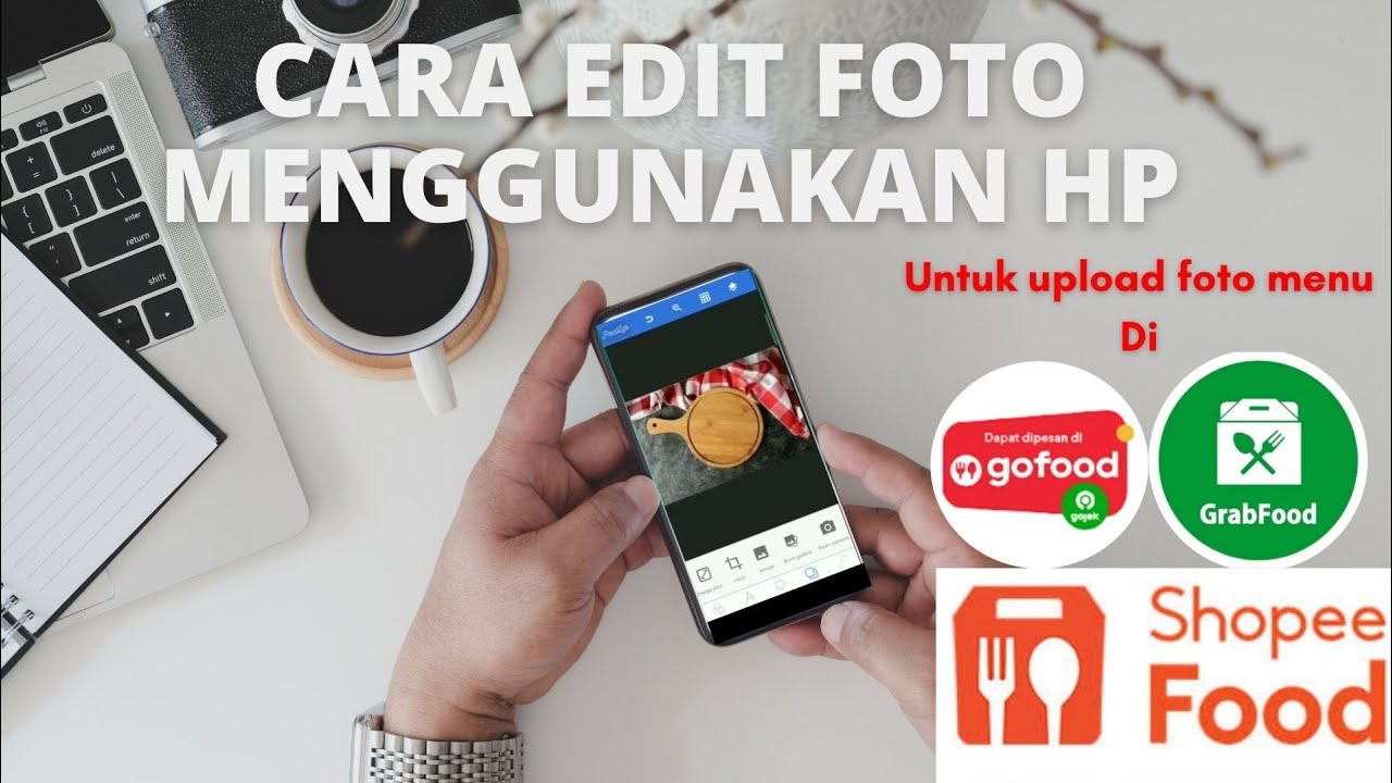 Cara edit foto menu makanan menggunakan HP || edit foto menu Shopeefood ...