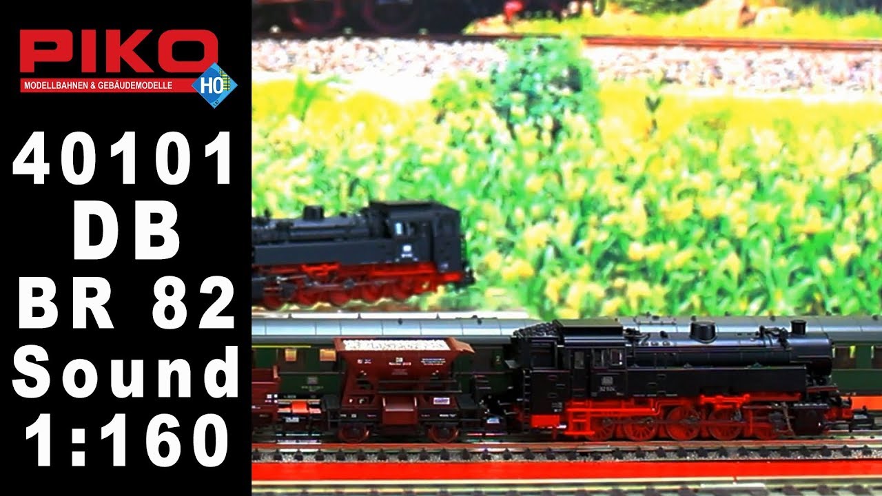 Piko 40101 DB Steam loco BR 82 024 Scale 1:160 N. DCC Sound. - YouTube