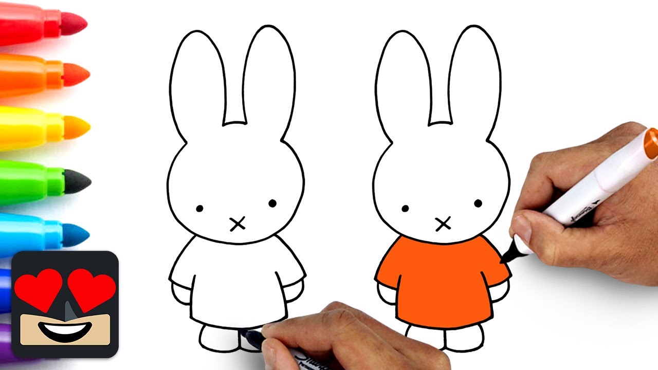 How To Draw Miffy - YouTube