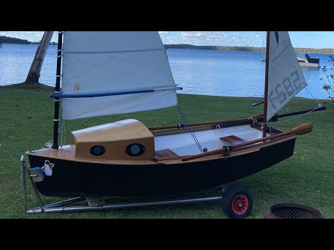 Dinghy cruising Heron conversion to Cat rigged yawl. - YouTube
