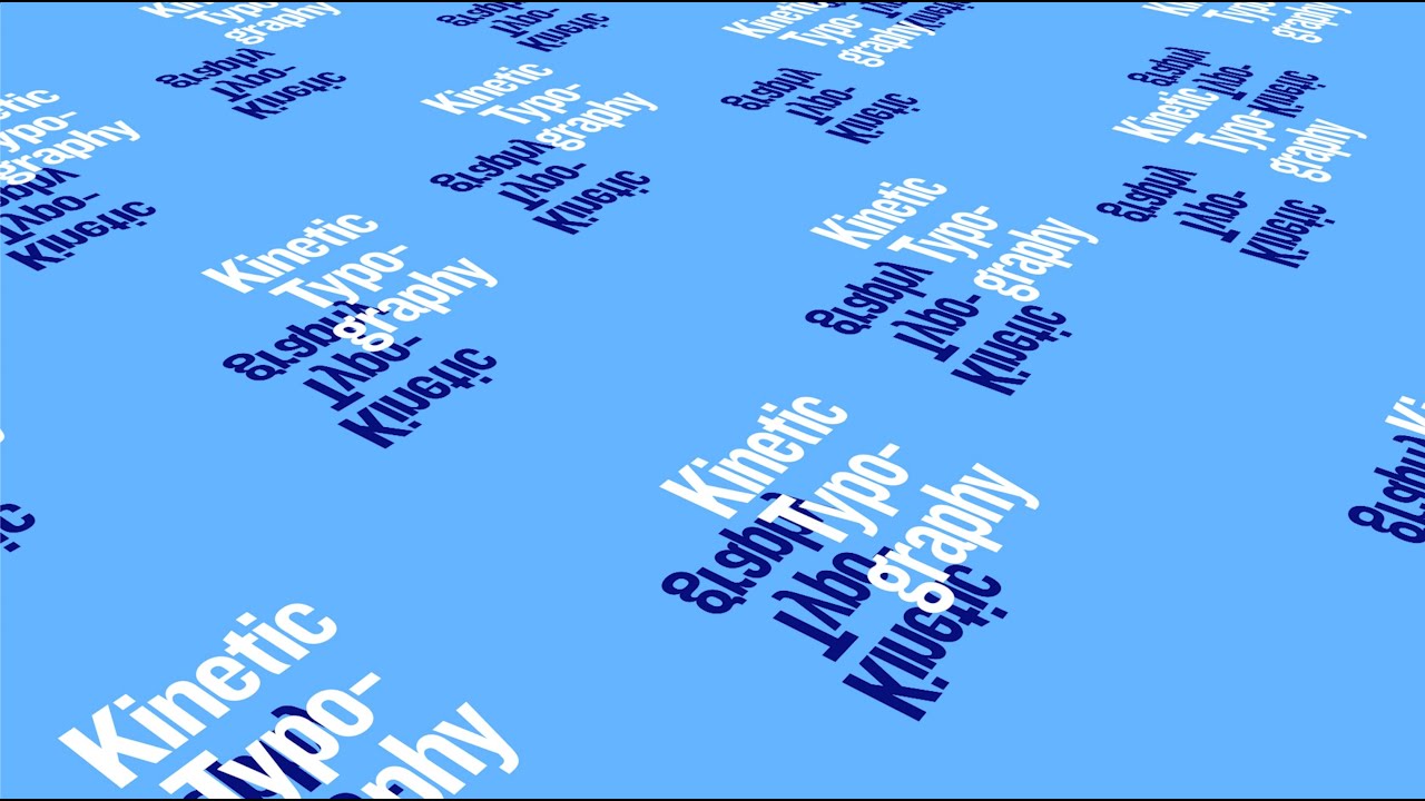 Kinetic Typography Tutorial_Rolling_C4D Tutorial_Creative Typography ...