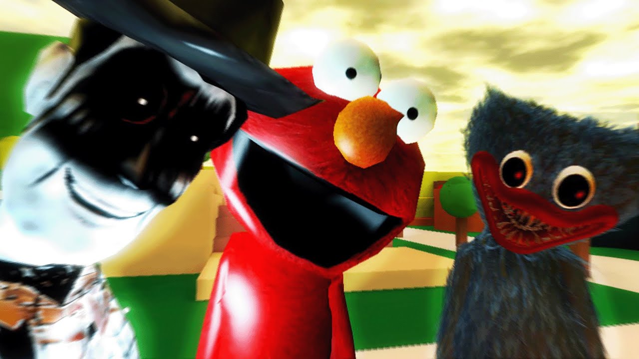 I TRIED TO ESCAPE ELMO AND HIS GOONS IN CROSSROADS GMOD - YouTube