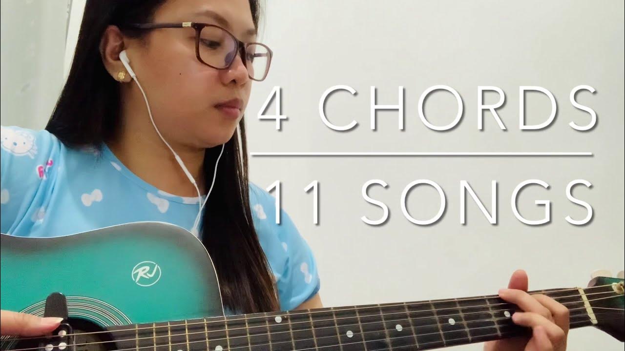 G D Em C (4 Chords 11 Songs) MashUp Guitar Cover | Lhannz Sinag - YouTube