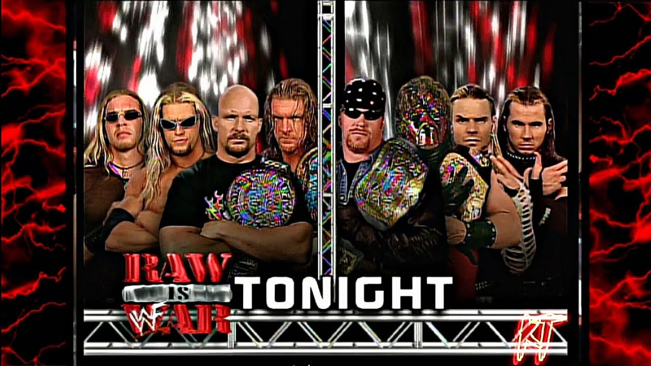 Kane, The Undertaker & The Hardy Boyz Vs Triple H, Stone Cold, Edge ...