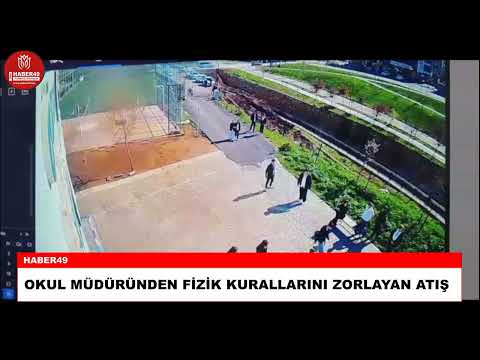 Muş Özel Çapa Fen Lisesi’nde fizik kurallarını zorlayan atış
