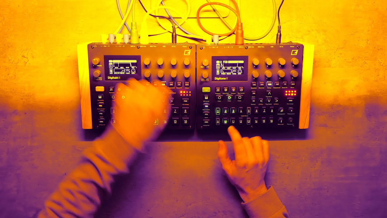 Never get upset at sunset II Digitone 2 II Digitakt 2 II Live Jam - YouTube