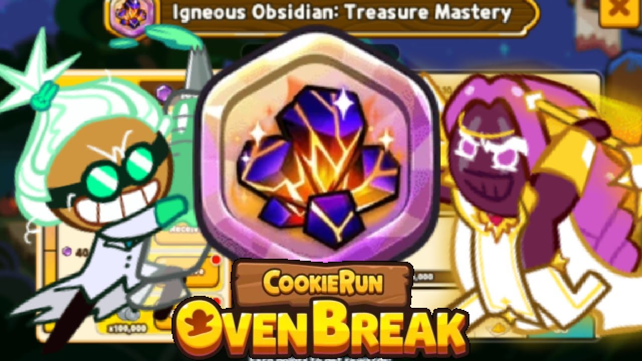 MEET THE NEW IGNEOUS OBSIDIAN TREASURE! ALL REWARDS! (Cookie Run ...