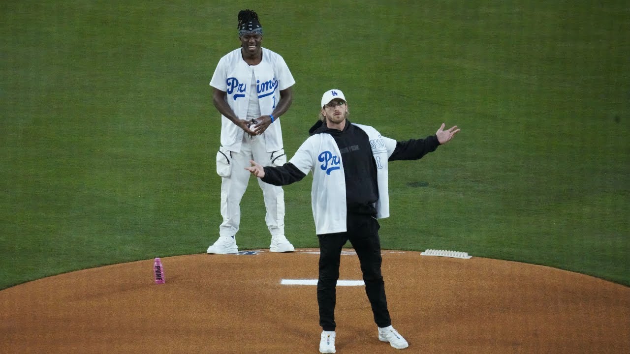 Dodgers pregame: Logan Paul & KSI throw out first pitch at Dodger ...