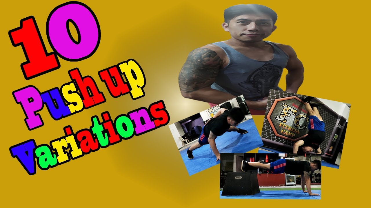 10 PUSH UP VARIATION l l LEAN CHEST AND TONED ARMS - YouTube