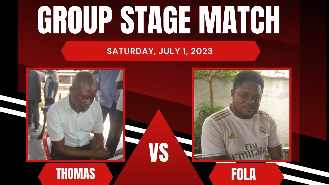 Thomas Vs Fola | Group stage Match kdraughttv competition - YouTube