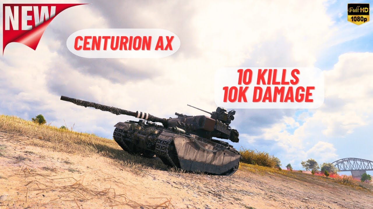 WOT - CENTURION AX 10 KILLS 10K DAMAGE ACE TANKER - World Of Tanks ...