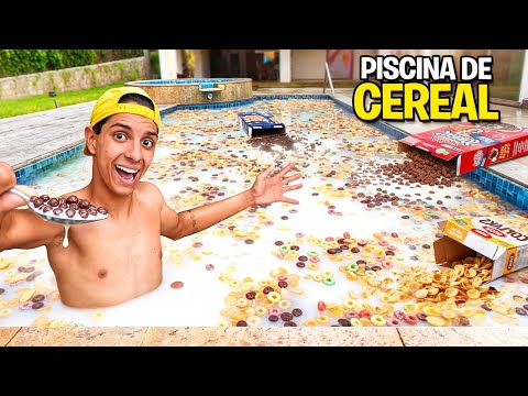 FIZ A MAIOR PISCINA DE CERAIS *Comemos tudo ? 