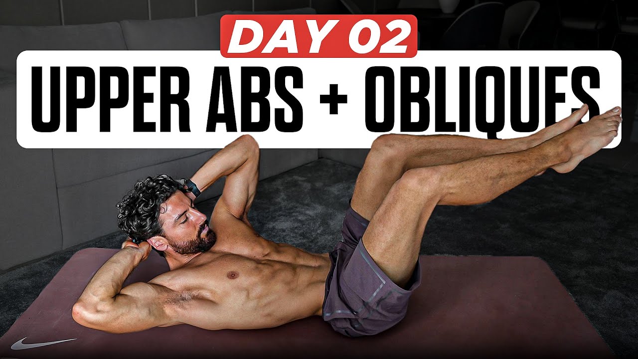 UPPER ABS + OBLIQUES | My 3 Day ABS Split (Day 2/3) - YouTube