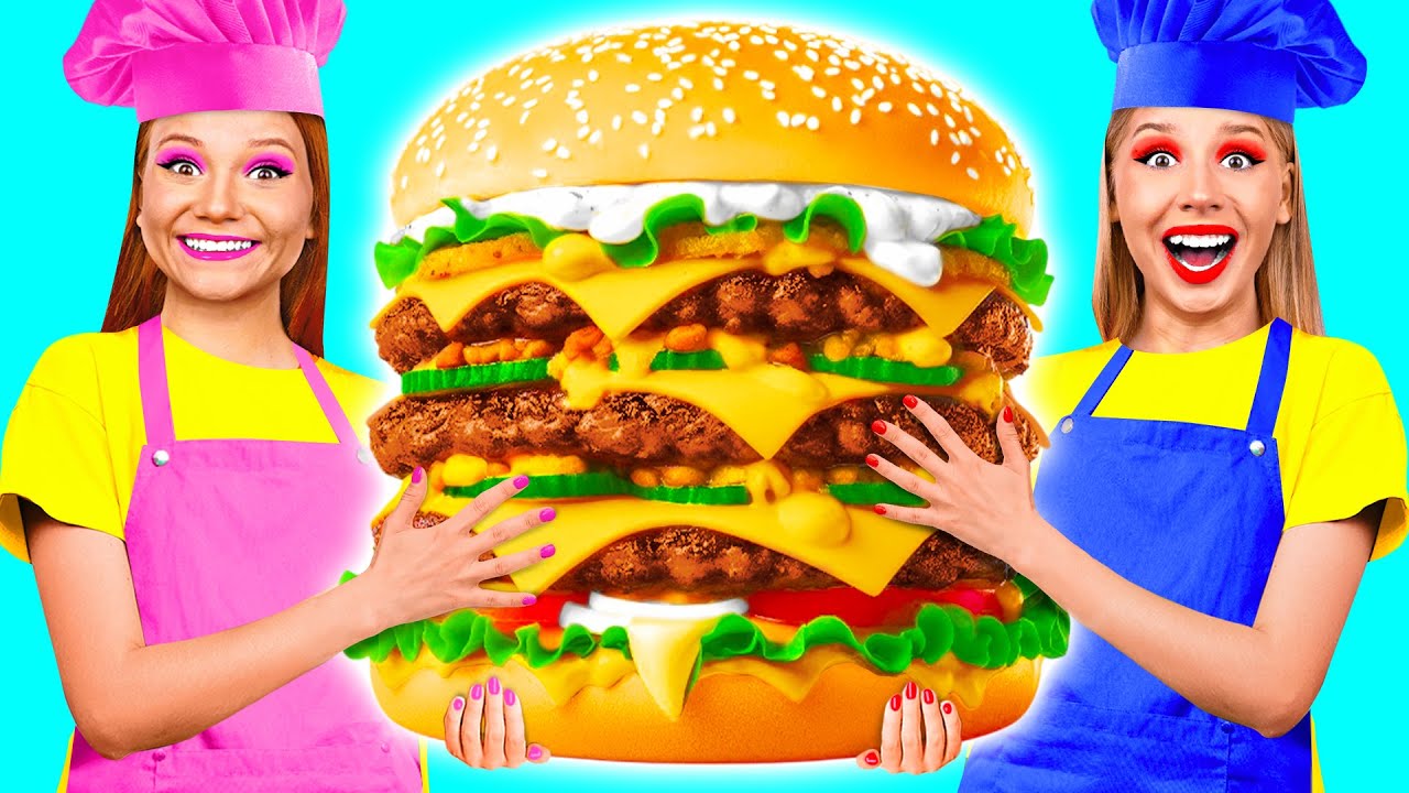 Giant Food Cooking Challenge - YouTube