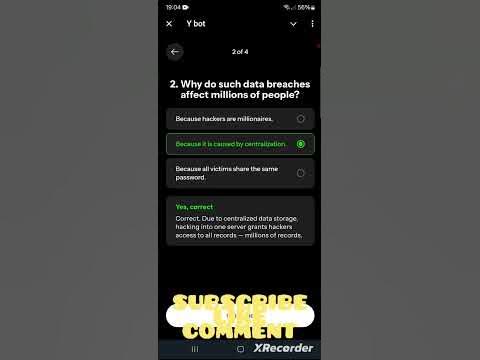 Y bot | Week 6 Lesson 3 Data Breaches and Centralized Storage Risks | Tasks Answers - YouTube